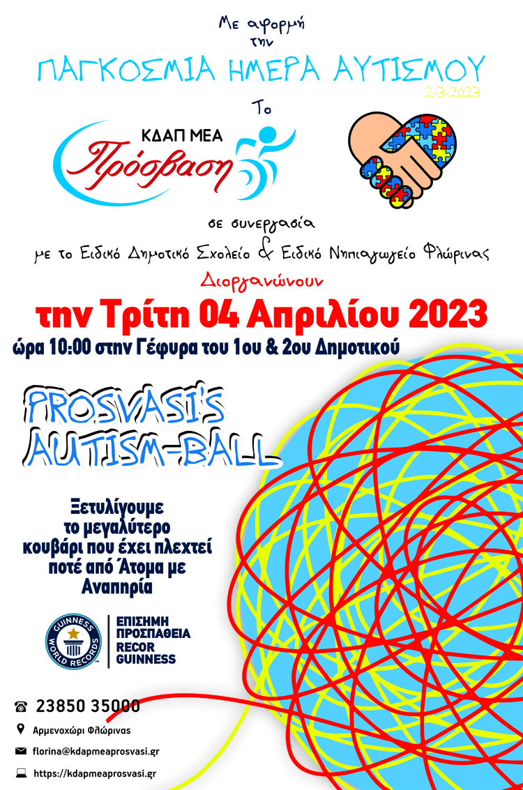 ΚΔΑΠ ΑΜΕΑ "Πρόσβαση": Μια μπάλα από νήματα πλεξίματος μήκους 2.000 ...