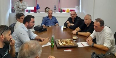 Ο Γραμματέας της Κ.Π.Ε. του ΠΑ.ΣΟ.Κ. Ανδρέας Σπυρόπουλος στο Εργατικό ...